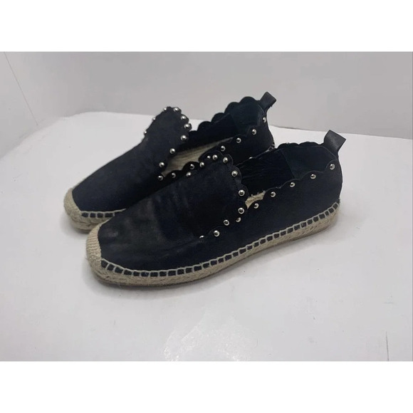 Isa Tapia | Shoes | Isa Tapia Womens Black Flat Loafer 37 65 Rope ...